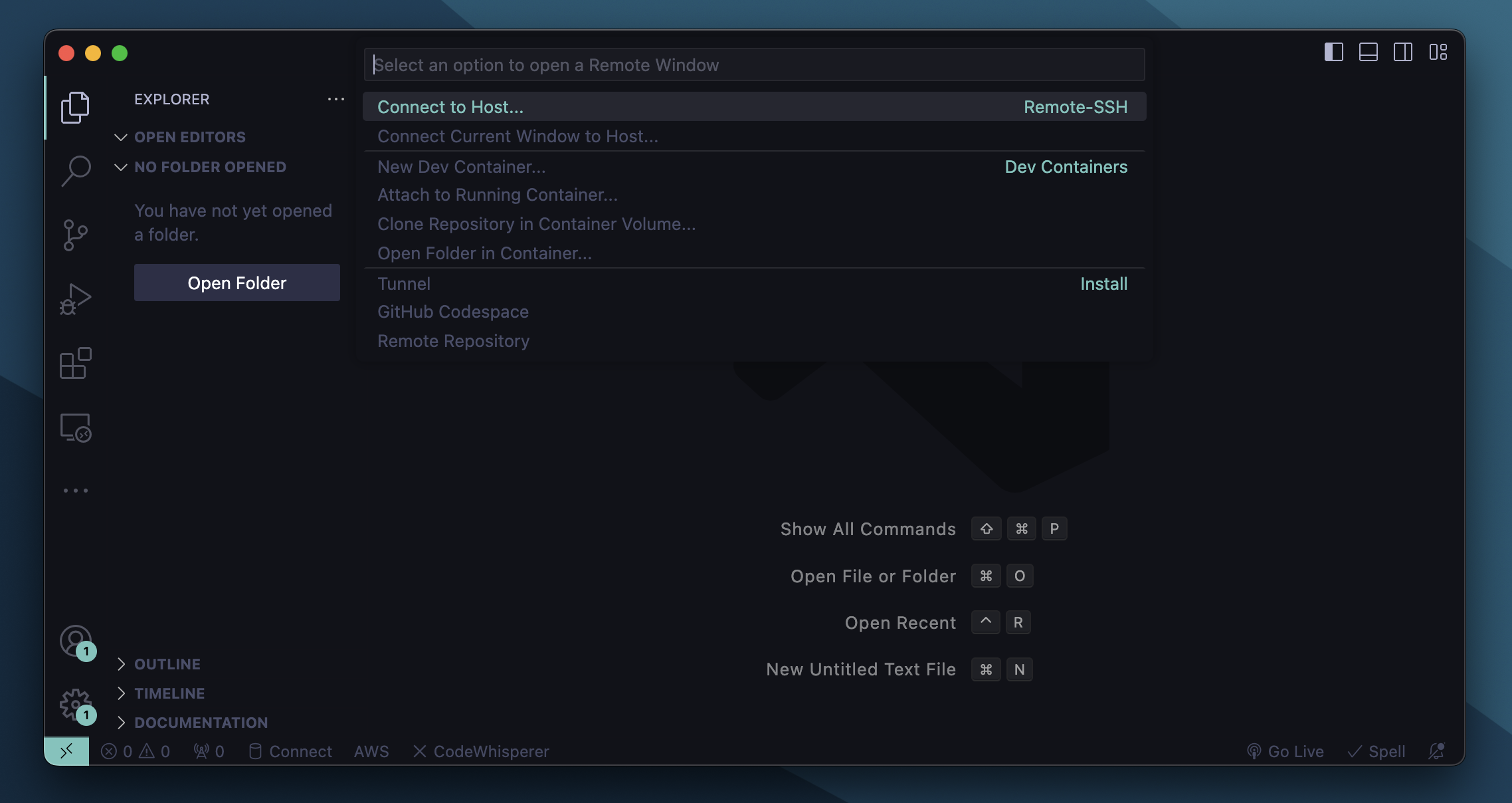 How to set up a AWS EC2 Instance in VSCode