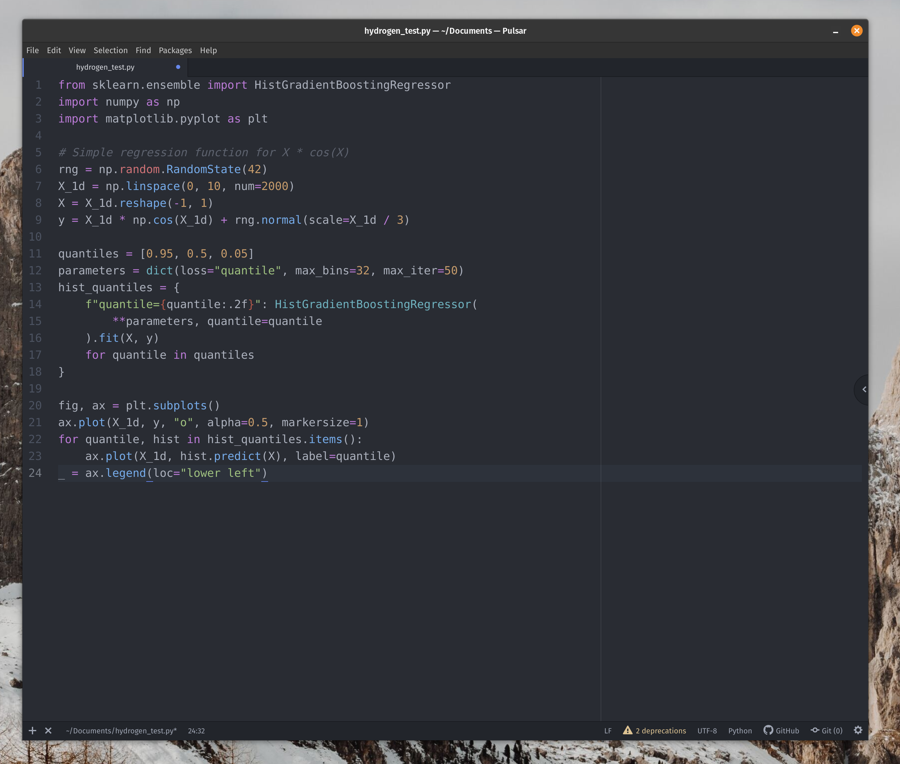 How to set up Hydrogen in Pulsar IDE